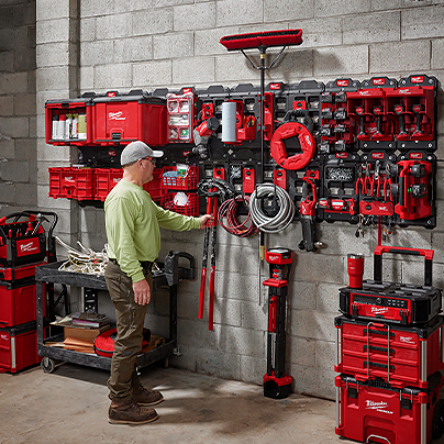 PACKOUT™ Compact Wall Mounted Tool Storage Basket | Milwaukee Tool