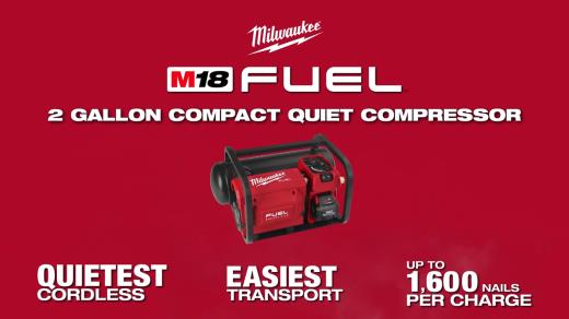 M18 FUEL 2 Gallon Compact Quiet Compressor | Milwaukee Tool