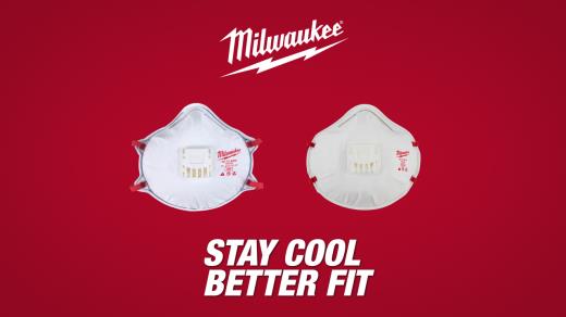 (3PK) Disposable N95 Valved Respirator Masks | Milwaukee Tool