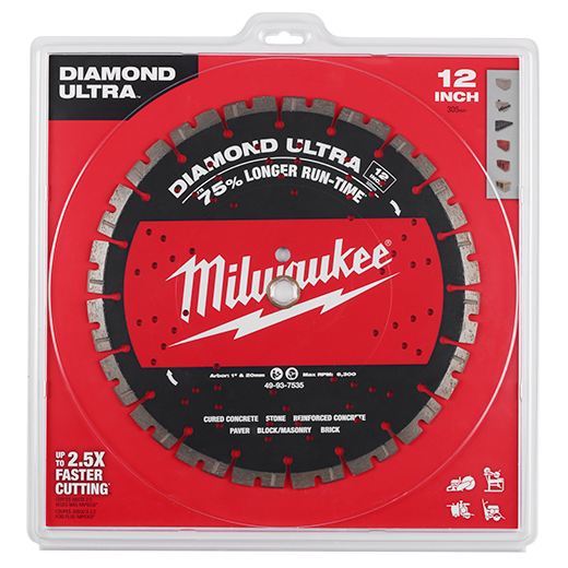 12" Diamond Ultra™ Segmented Saw Blades | Milwaukee Tool