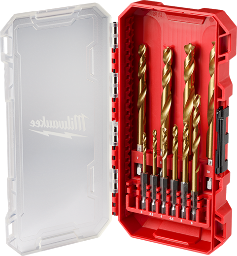 SHOCKWAVE Impact Duty™ RED HELIX™ Titanium Metric Drill Bit Set - 10PC ...