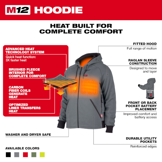 M12™ Heated Hoodie | Milwaukee Tool