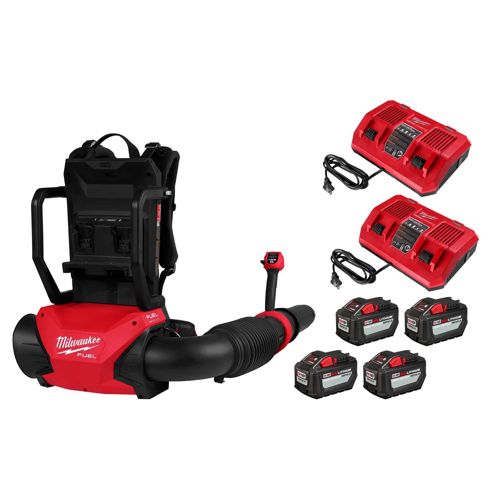 M18 FUEL™ Dual Battery Backpack Blower Kit | Milwaukee Tool