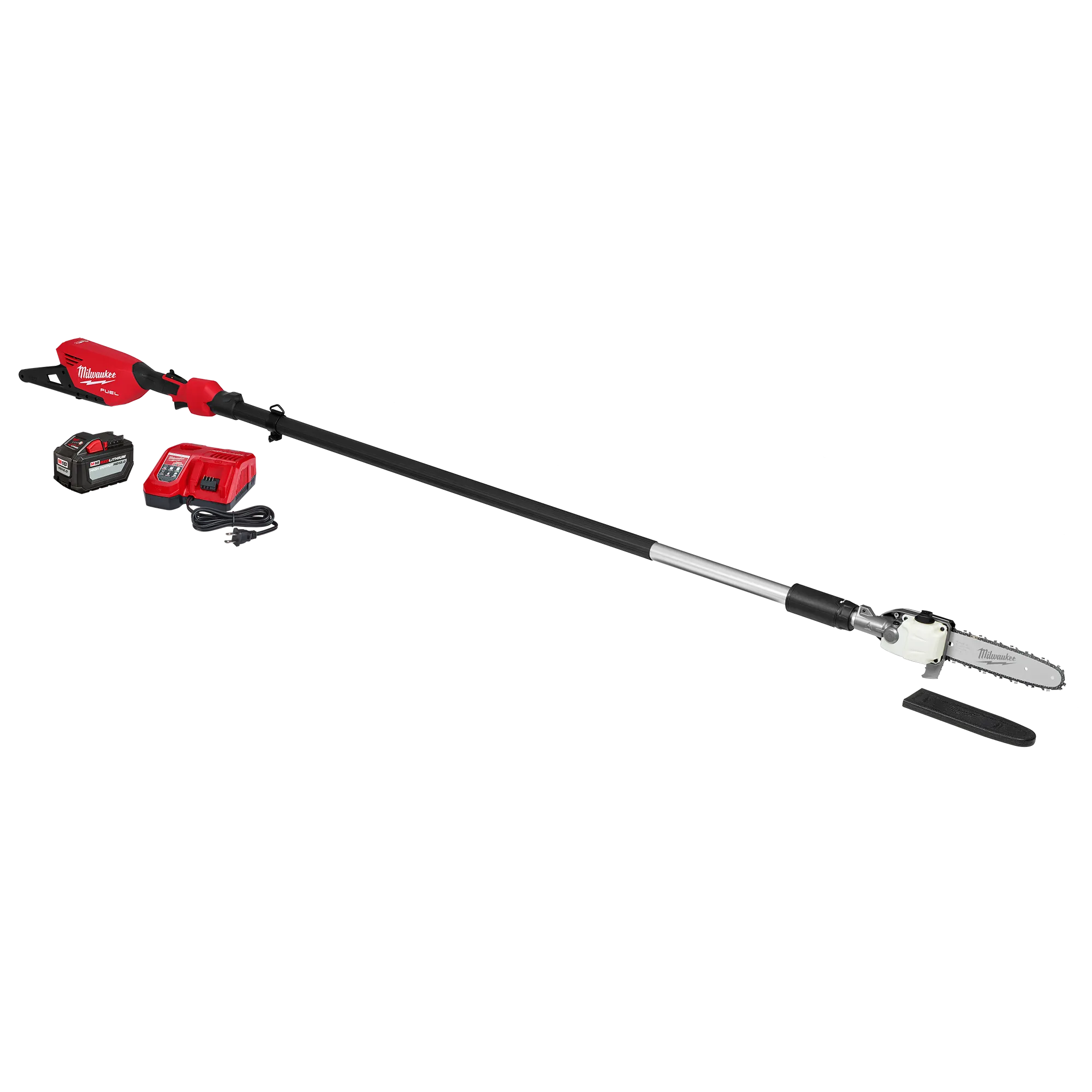 2.3HP Cordless Pole Pruner Milwaukee M18 FUEL Telescoping Pole Saw ...